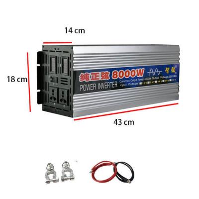 Cina China Supplier 8kw DC 12V 24V 48V 60V To AC 220V 50Hz Pure Sine Wave off grid Inverter 8000W in vendita