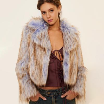 China Dreamy Short Faux Fur Jacket for sale