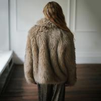 China Neutral Faux Fur Jacket for sale
