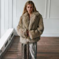 China Neutral Faux Fur Jacket for sale