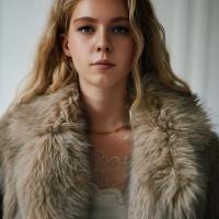 China Neutral Faux Fur Jacket for sale