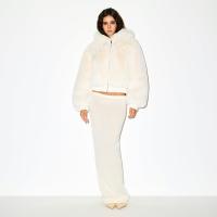 China Zip Up Faux Fur Jacket for sale