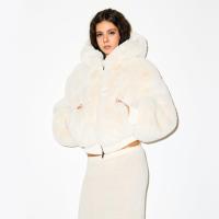 China Zip Up Faux Fur Jacket for sale