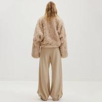 China Persian Lamb Fur Trimmed Jacket for sale