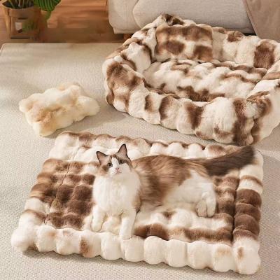 China Cat Bed Soft Cushion Pet Faux Fur Mat for sale