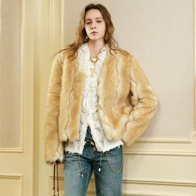China Animal Print Faux Fur Short Coat for sale