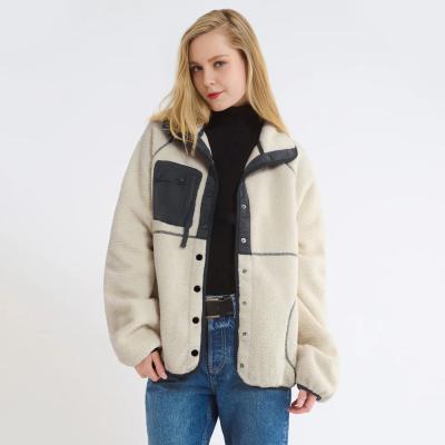 China Casual Fleece Faux Sherpa Fur Jacket for sale