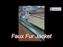 soft gemstone faux persian lamb fur jacket