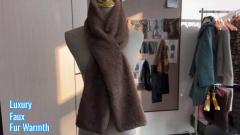 Winter’s Coziest Game-Changer: Faux Fur Scarf