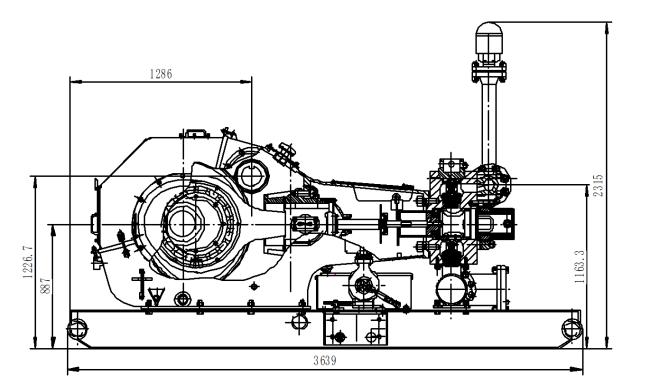 F500 Mud Pump technical drawing