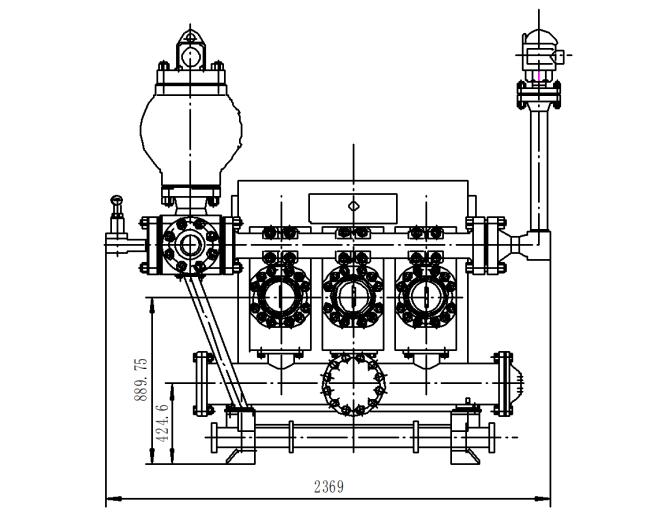 F500 Mud Pump assembly diagram