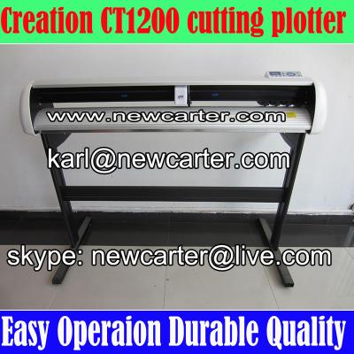 China Creation Cutting Plotter CT1200 Vinyl Cutter Plotter W Stand Pcut 1200 Vinyl Sign Cutter for sale