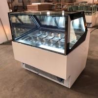 Quality 12tray Gelato Display Freezer Refrigerated Ice Cream Display Cabinets Shockproof for sale