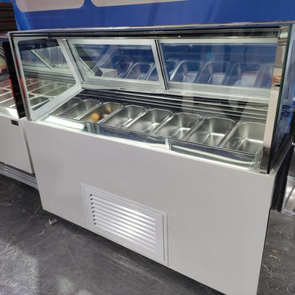 Quality Luxury Ice Cream Gelato Display Freezer Food Grade Popsicle Fridge Cabinet for sale