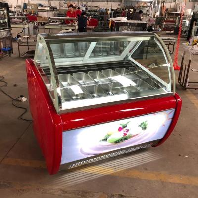 China R290a Popsicle Display Freezer Customized Body Color for Gelato Ice Cream for sale