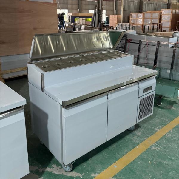 Quality Pizza Refrigerated Sandwich Prep Table Commercial Counter Top Single Temperature for sale