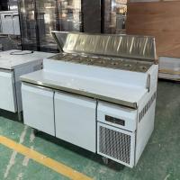 Quality Stainless Steel Kitchen Two Doors Pizza Prep Station Commercial Single for sale