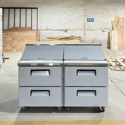 China Cover Lid Refrigerated Sandwich Prep Table Customized for Buffet Service for sale