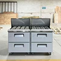 China Cover Lid Refrigerated Sandwich Prep Table Customized for Buffet Service for sale