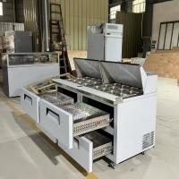 China Cover Lid Refrigerated Sandwich Prep Table Customized for Buffet Service for sale