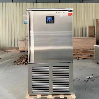 China 10 Trays Blast Freezer Air Cooling for Seafood Chicken Dumplings Meat -40°C for sale
