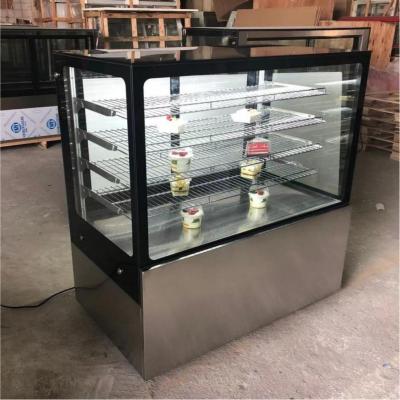 China Customized Electric Cake Display Refrigerator Cake Showcase Chiller 4pcs Shelves for sale