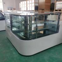 Quality LED Lighting Corner Bakery Display Fridge Marble Base Display Anti Fog for for sale
