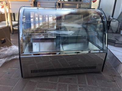 China Stainless Steel Counter Top Cake Display Fridge Digital Control Automatic Defrost for sale