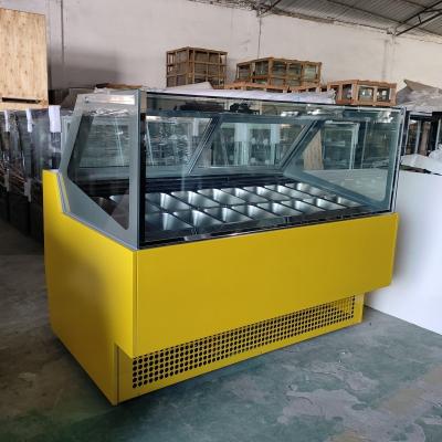 China Commercial Ice Cream Display Case Quick Freeze for Dessert Fresh Popsicle for sale