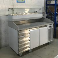 Quality Professional Stainless Steel Pizza Cone Prep Table/pizza Display Refrigerator for sale