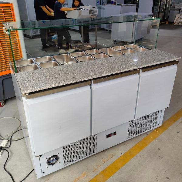 Quality R134a R290 Refrigerant Pizza Prep Table Commercial for European Market for sale