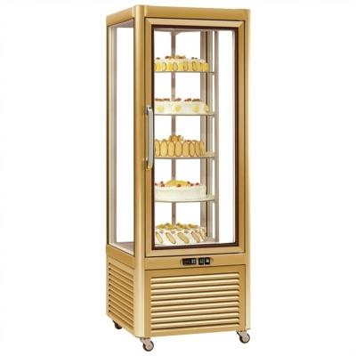China Commercial Bakery Shop Rotating Pastry Display Chiller Standing Counter for sale
