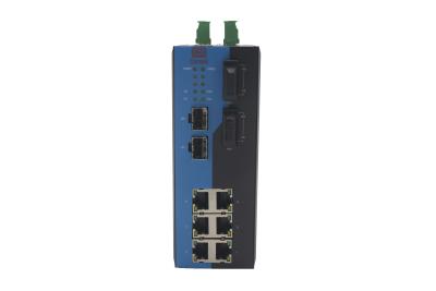 Cina 8 100M 2 scanalature di 1000M SFP 10 impiegati non gestiti del lavoro del commutatore 40℃~85℃ di Ethernet del porto in vendita