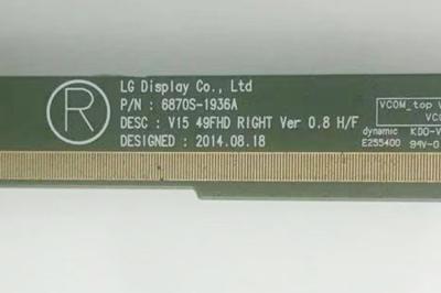 China De 49 DUIMlcd de Vertoningscomité van TV Schermen LC490DUY SHA2 6870S-1935A van TV van LG Te koop