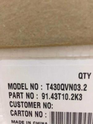 China 43 INCH 4K CSOT TV Panel Lcd Display Module RGB Tube 12V T430QVN03.2 for sale