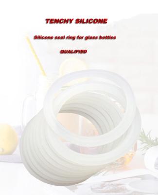 Cina Guarnizione della guarnizione del silicone della riva A del commestibile di LFGB 80 per le bottiglie di acqua in vendita