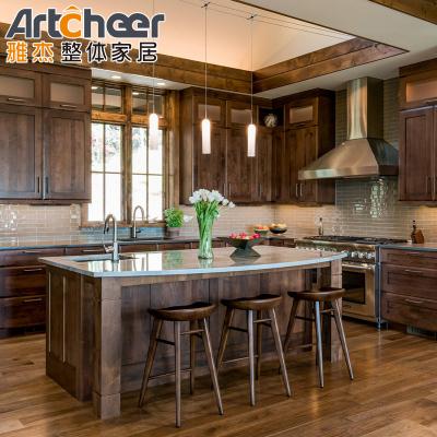 Cina Moderno Stile Antico Cucine in Legno Cabinet Shaker Design per Cucine Tradizionali in vendita