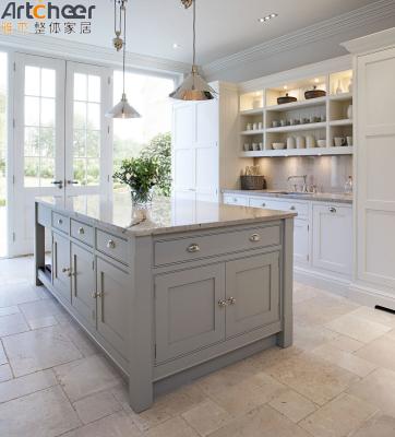 Cina armadi di base isola cucina con pietra di marmo e vetro moderno Design luce pendente in vendita