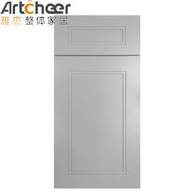Cina Moderni armadi da cucina White Shaker con bordi di bancone laminati Half Bullnose in vendita