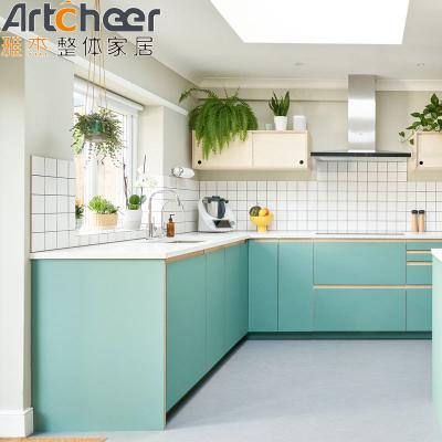 China Kitchen Cabinets with Island Durable Lacquer Finish and E1 Material Grade Modern Design for sale