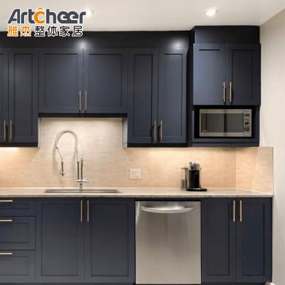 China Artcheer Modular/RTA Modern Kitchen Islands With Solid Timber Body And Artificial Granite Top for sale