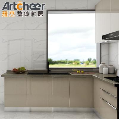 Cina Set completi di armadietti da cucina in legno in acciaio inossidabile per opzioni di colore personalizzate in vendita