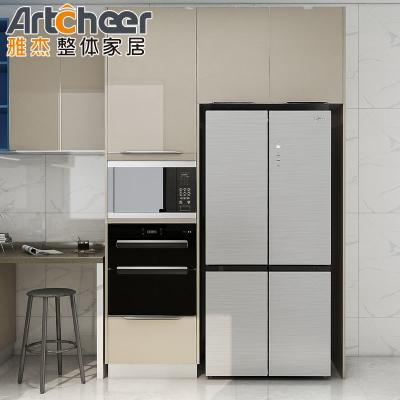 Cina Set completi di armadietti da cucina in legno in acciaio inossidabile per opzioni di colore personalizzate in vendita
