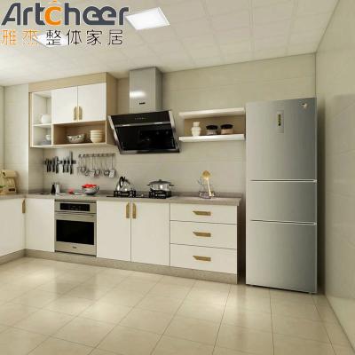Cina Armadio da cucina a cassetti con isola regolabile in bianco e nero Sunmica Design in vendita