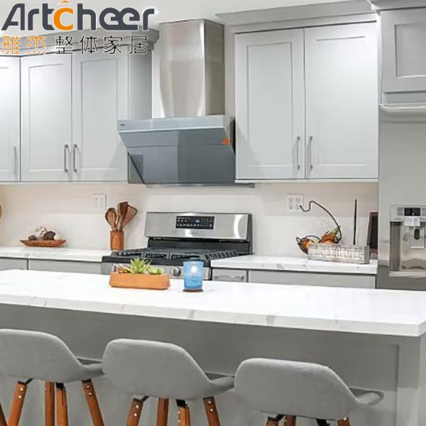 Quality American Style Ready to Assemble White Shaker Style Modular Kitchen Cabinet for sale