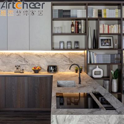 Cina Mobili da cucina in colore personalizzato in forma di L in vendita