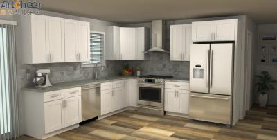 Cina Armadio da cucina a prezzi accessibili con materiale per porte HPL/HPDL e design personalizzato in vendita