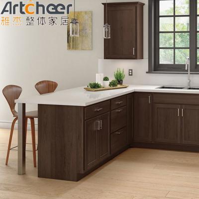 Cina American Style Shaker Design Armadi da cucina in legno massello da avere per case moderne in vendita