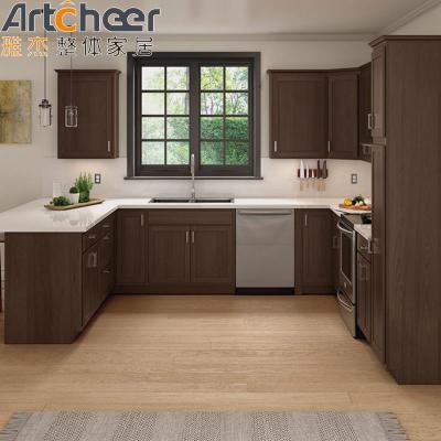 Cina American Style Shaker Design Armadi da cucina in legno massello da avere per case moderne in vendita