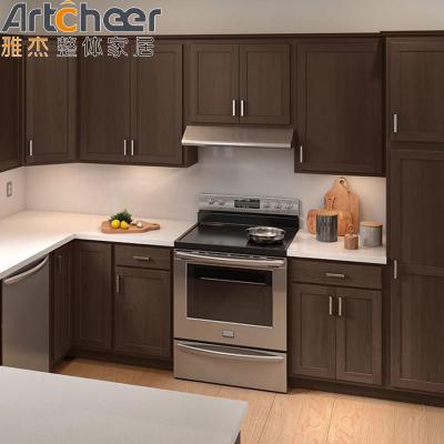 Cina American Style Shaker Design Armadi da cucina in legno massello da avere per case moderne in vendita
